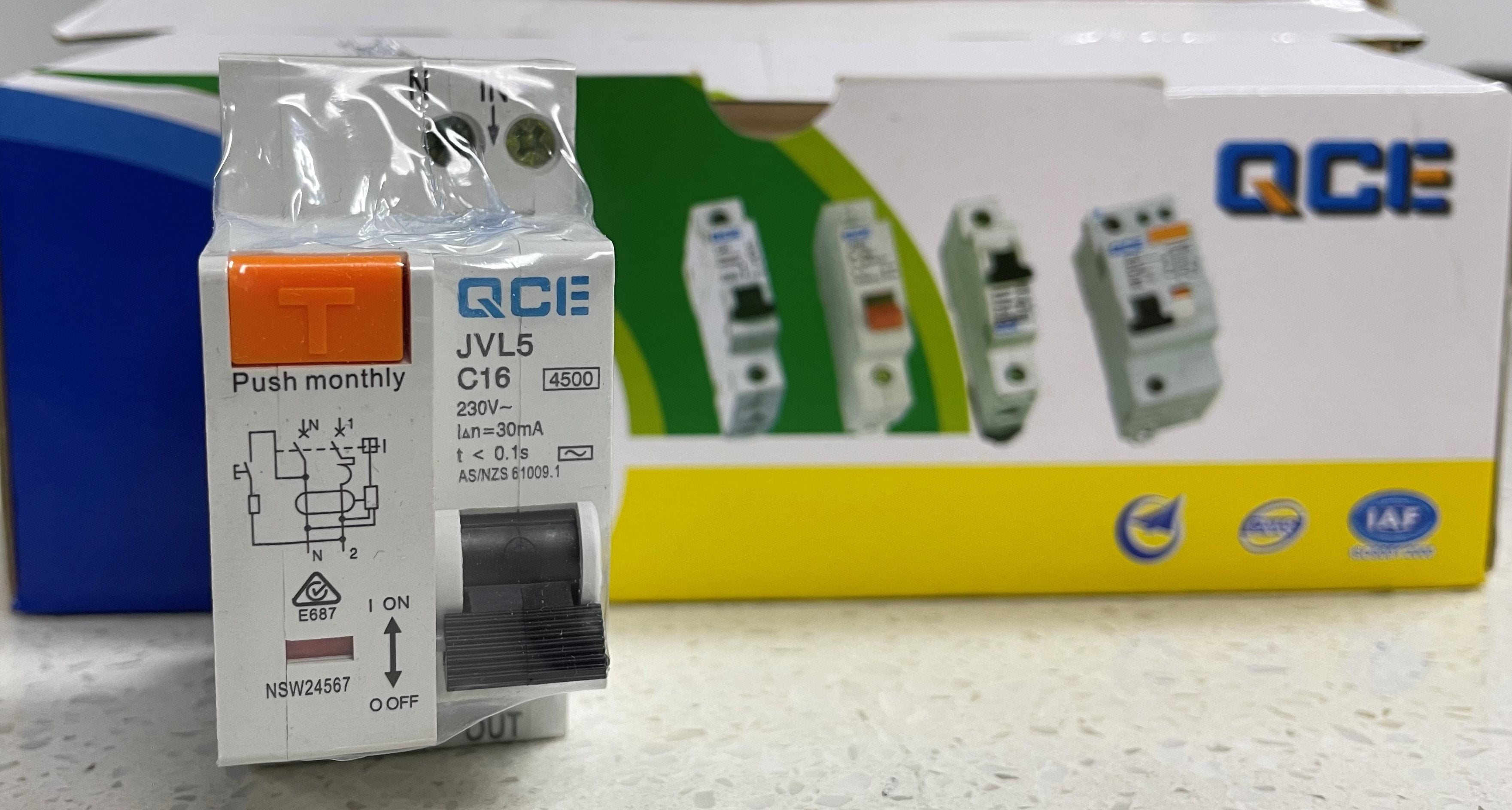 16A, 30mA - Three-phase Residual Current Breaker (QCE RCB JVL-5) | ASA ...